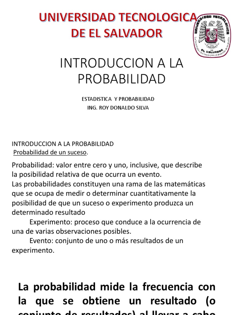 Introduccion A La Probabilidad PDF | PDF | Probabilidad | Enseñanza de matemática