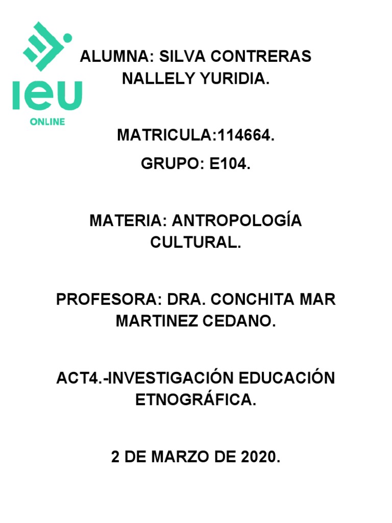 ACT 4 MAPA Conceptual Organizacional Ieu Final | PDF