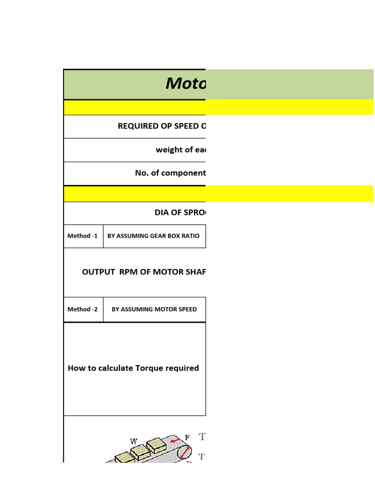 Motor Gear Box Selection | PDF | Transmission (Mechanics) | Torque