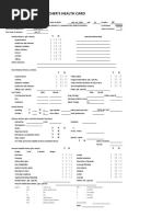 Deped Teachers Health Card | PDF | Cardiovascular Diseases | Hypertension
