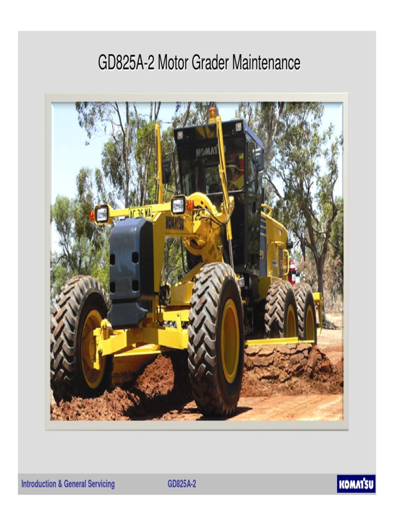 03 Komatsu GD825 Machine Maintenance PDF | PDF | Air Conditioning ...