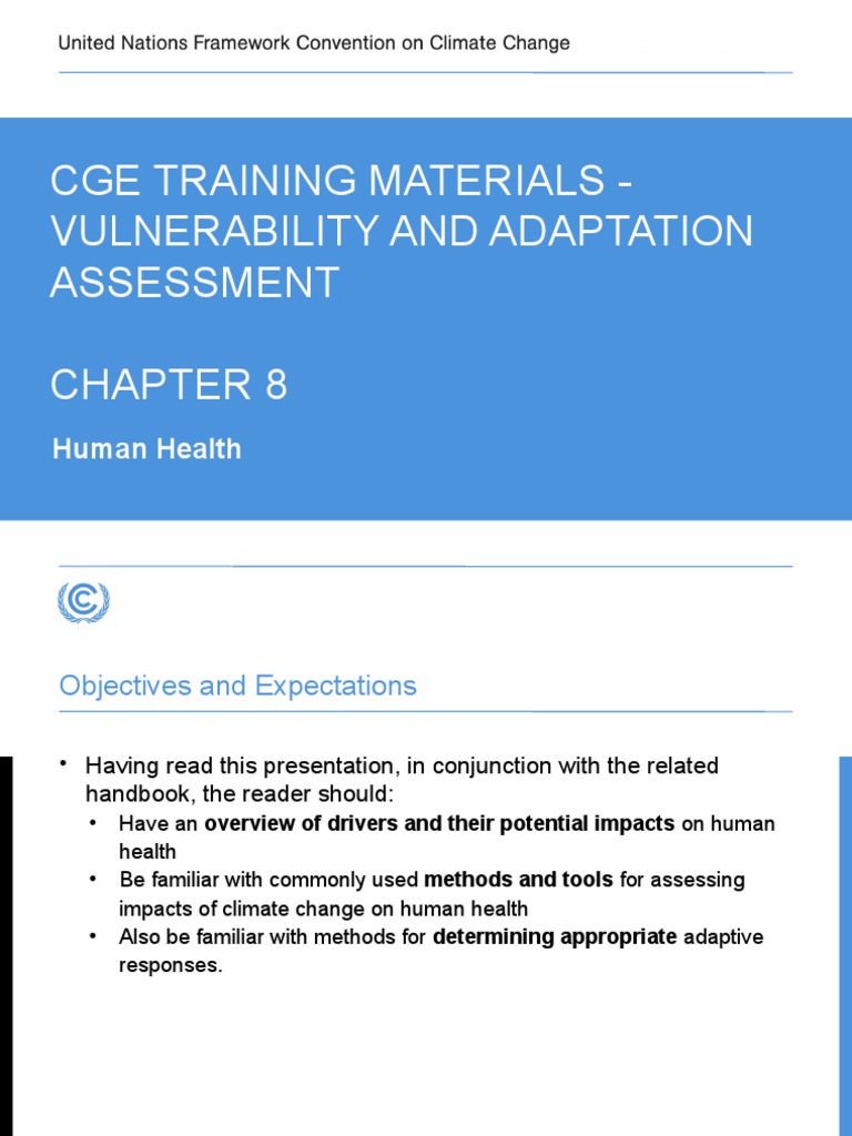 Cge Training Materials - Vulnerability and Adaptation Assessment | PDF ...