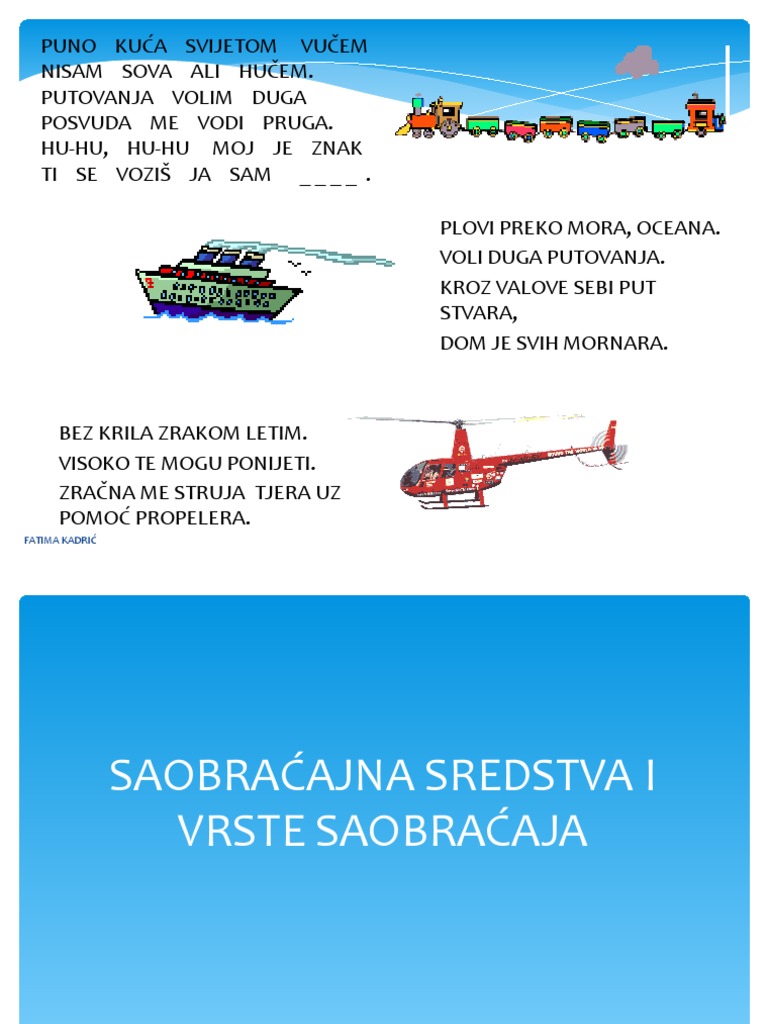 Vrste Saobracaja | PDF