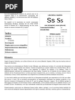 Historia y fonética de la letra S | PDF | Lingüística | Comunicación humana