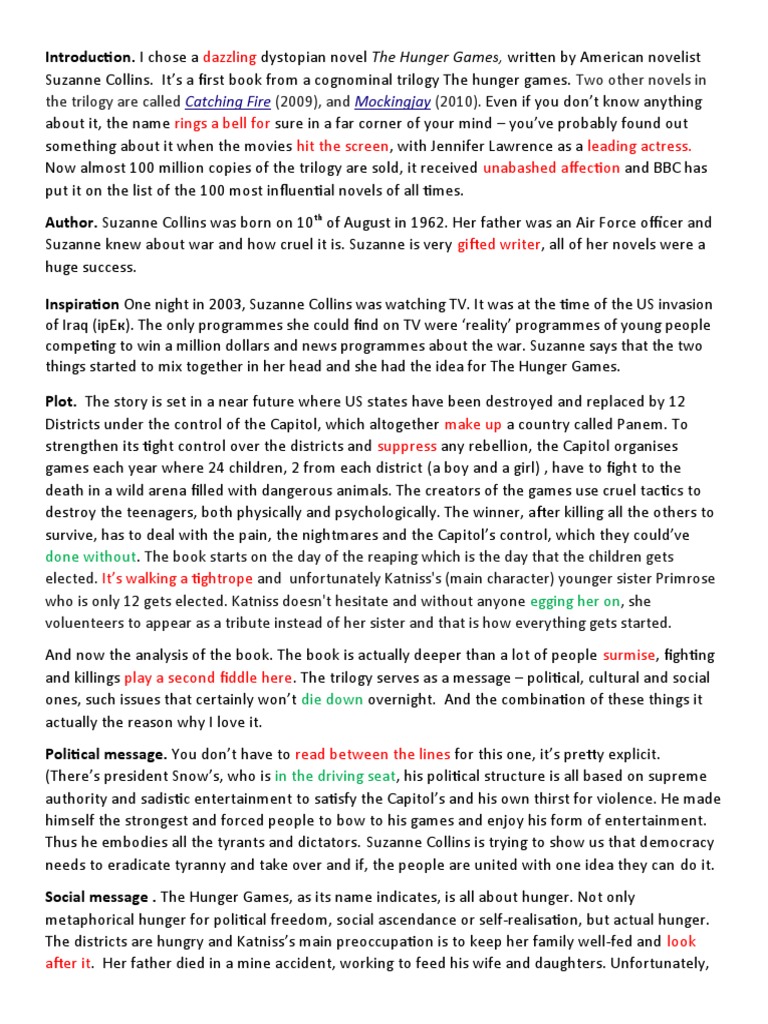 Hunger Games | PDF | The Hunger Games