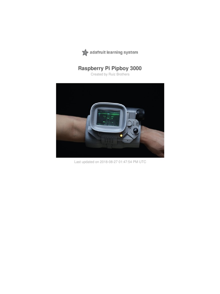 Raspberry Pi Pipboy 3000 | PDF | Electrical Connector | Manufactured Goods
