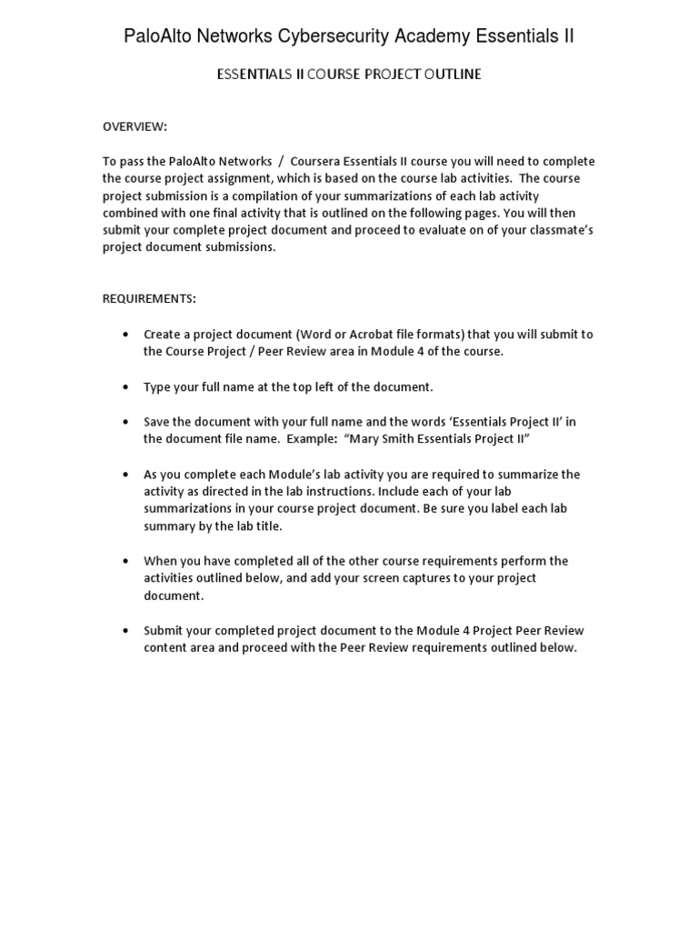 Paloalto Networks Cybersecurity Academy Essentials Ii | PDF | Secure Shell | Firewall (Computing)