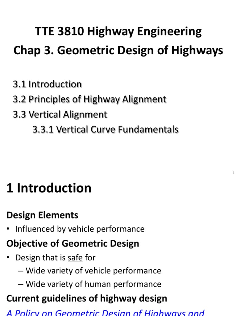 Highway Geometric Design Principles | PDF | Slope | Tangent