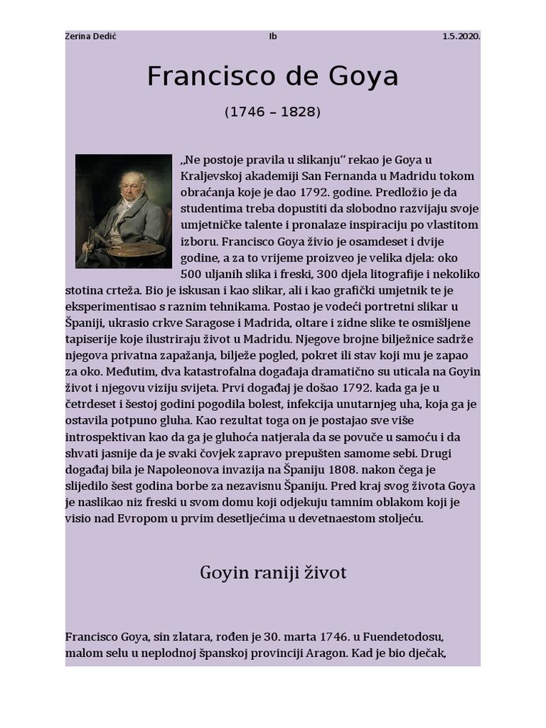 Francisco de Goya | PDF