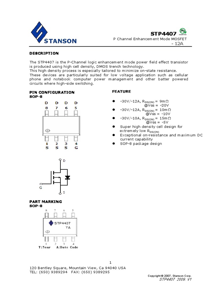 STP STP STP Stp4 4 4 44 4 4 407 07 07 07 | PDF | Field Effect ...