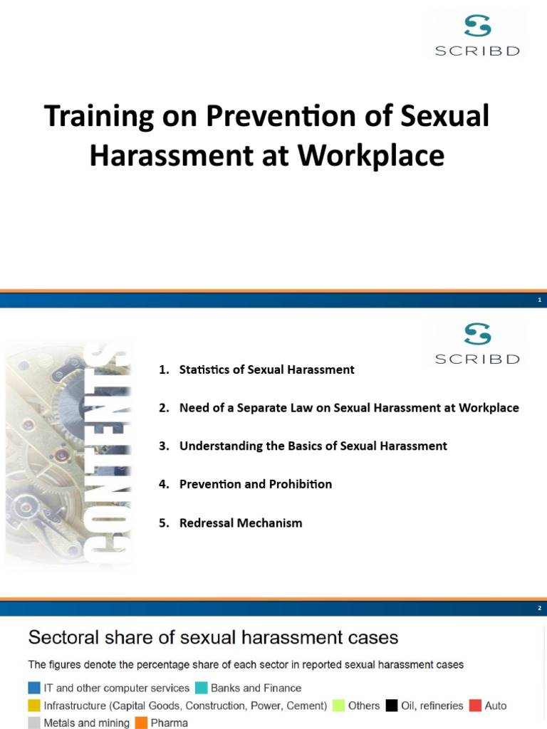 Presentation Training On Prevention Of Sexual Harassment At Workplace