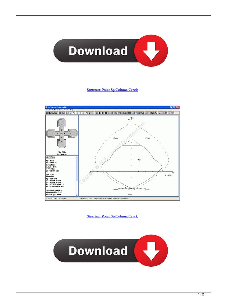 Structure Point SP Column Crack | PDF | Reinforced Concrete | Column