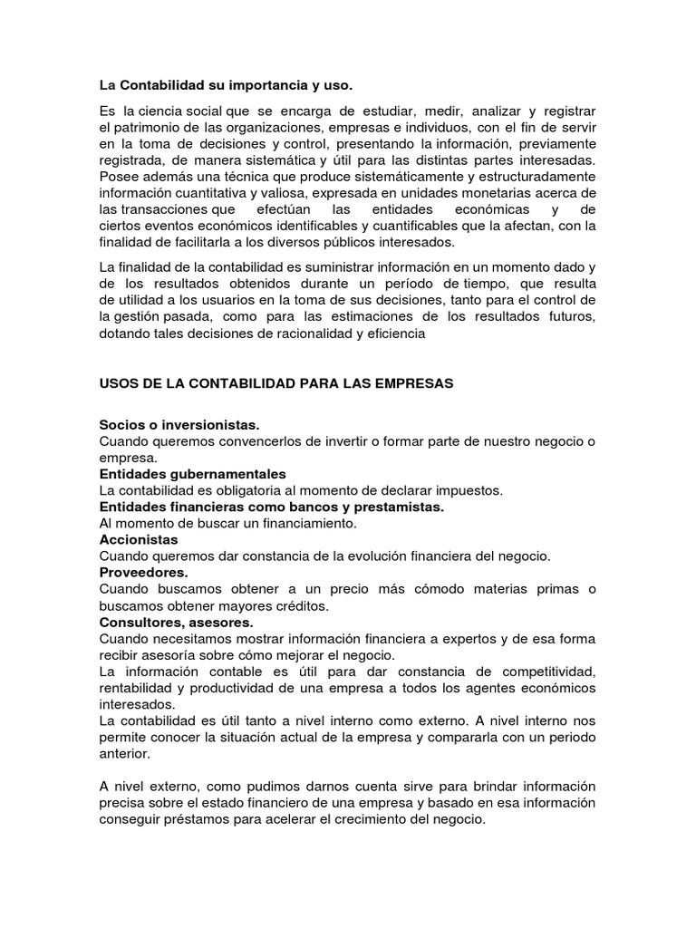 Foro 1 Que Es La Contabilidad Pdf