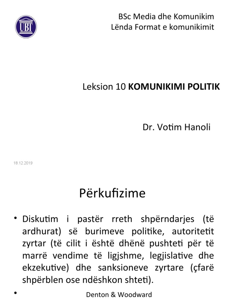 Leksion 10 Komunikimi Politik | PDF