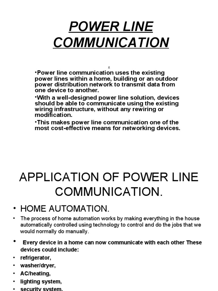 Power Line Communication for Home Automation | PDF | Ip Address | I Pv6