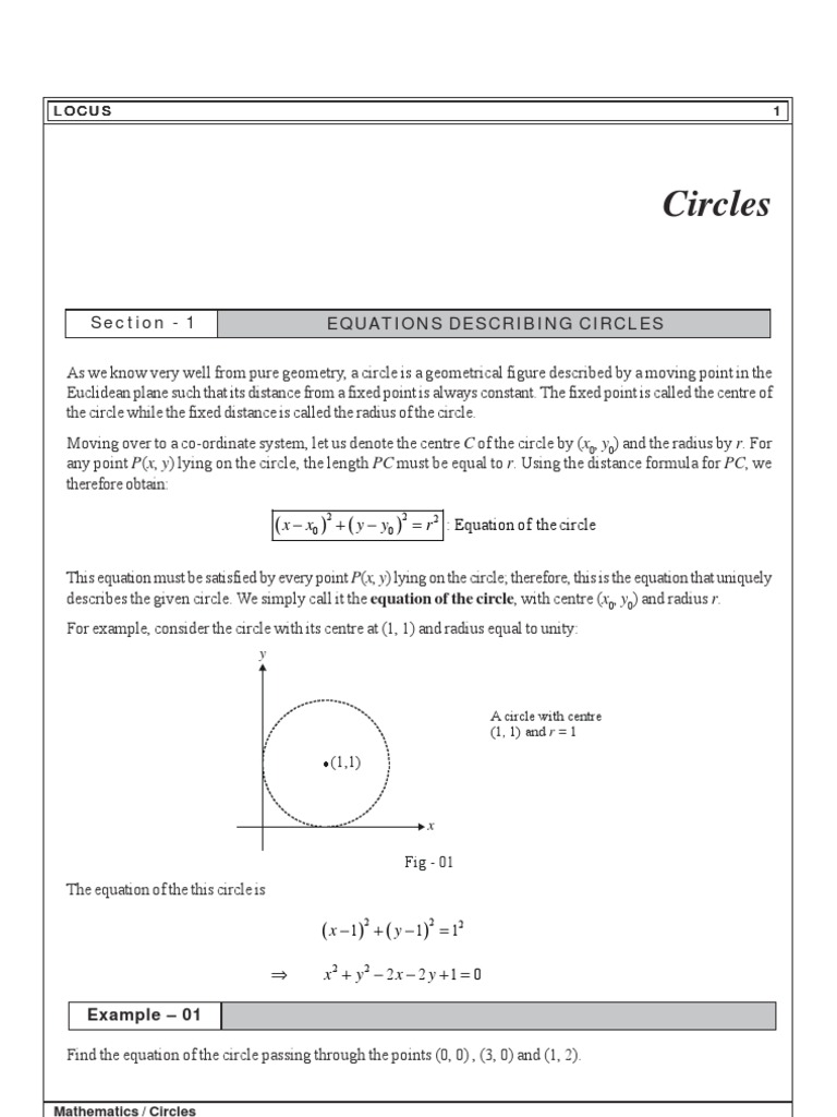 Circles | Download Free PDF | Circle | Line (Geometry)