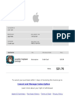 CapCut Subscription Invoice Details | PDF