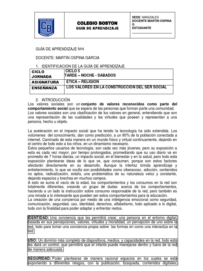 Ética-Religión | PDF | Las emociones | Aprendizaje