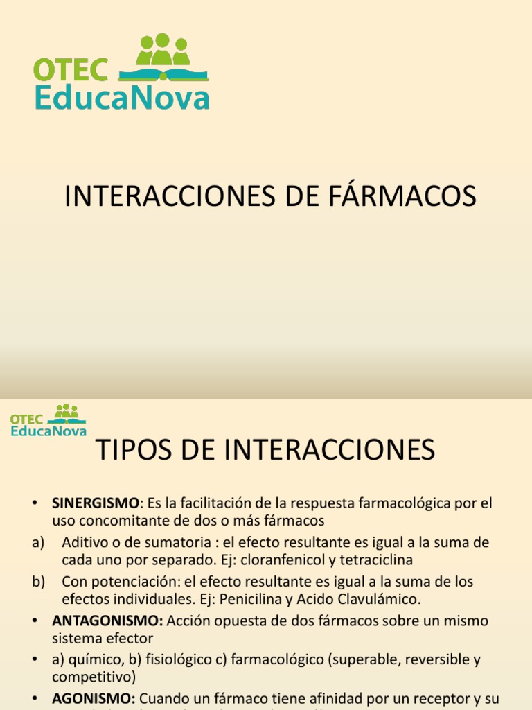 Interacciones Farmaco Receptor | PDF | Medicamentos con receta | Farmacología