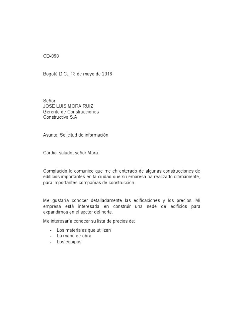 Carta de Dos Hojas Estilo Bloque Extr | PDF