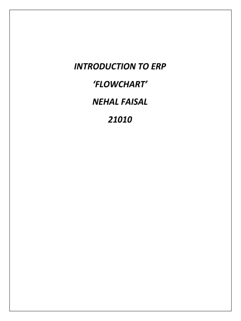 Flow Chart - Erp | PDF