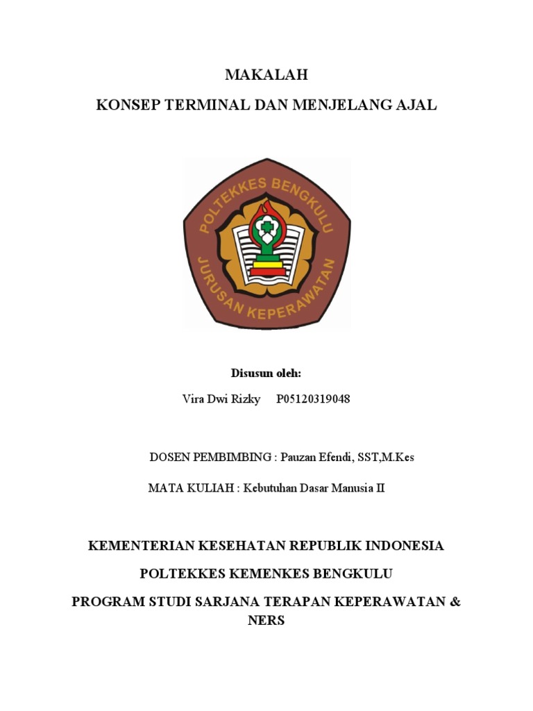 Konsep Terminal Dan Menjelang Ajal KDM | PDF