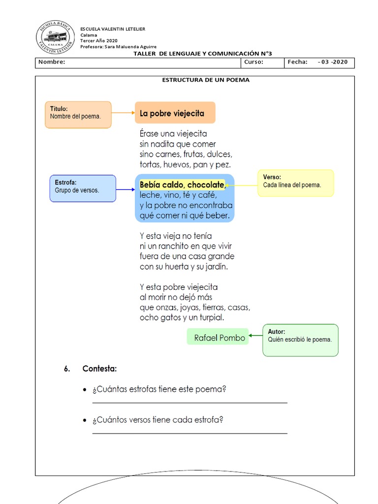 Estructura de Un Poema | PDF