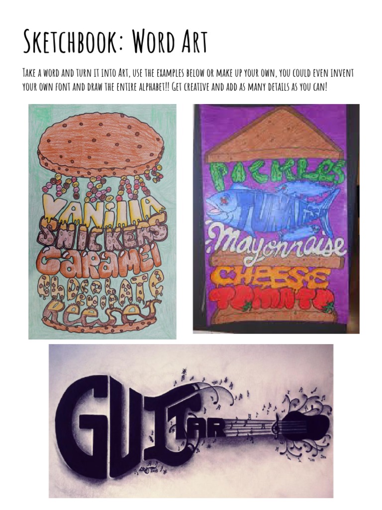 Sketchbook: Word Art | PDF