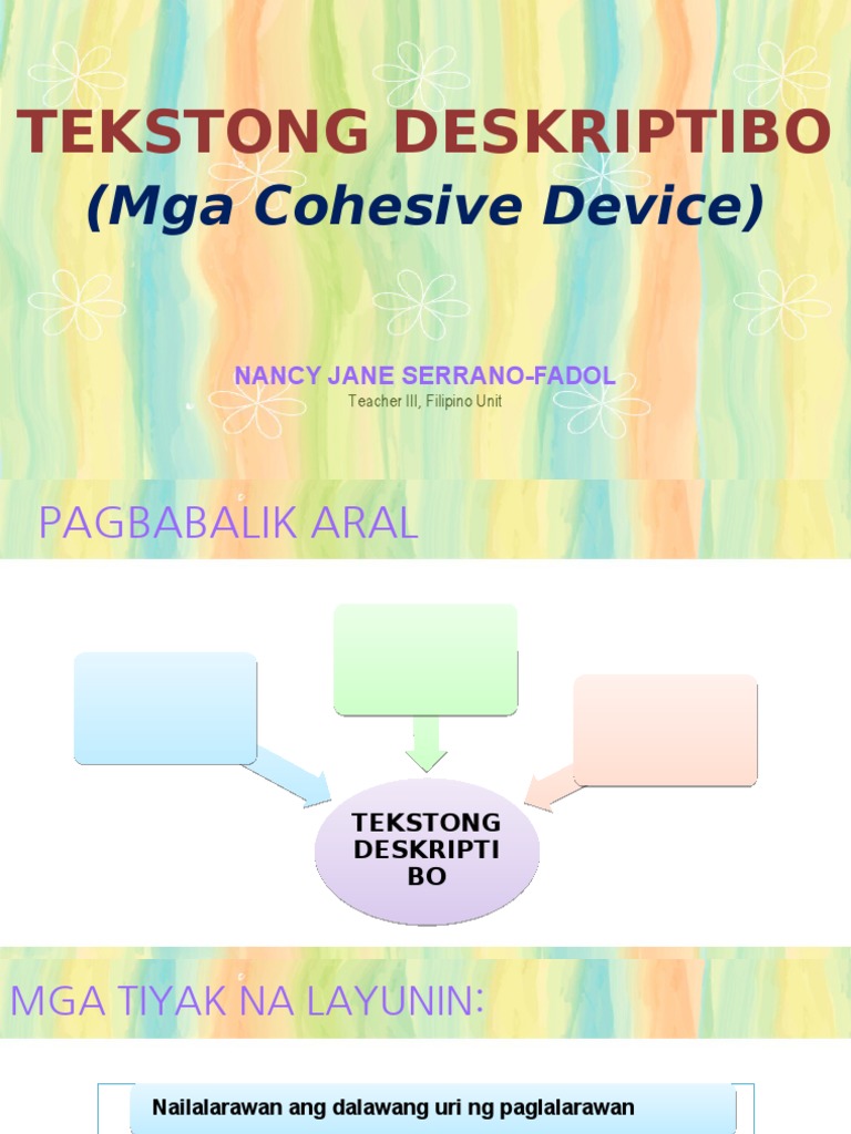 Cohesive Device | PDF