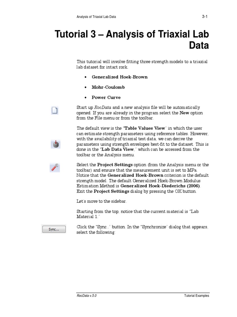 Tutorial 03 Triaxial Lab Data | PDF | Errors And Residuals | Computing
