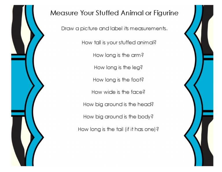 Measure Your Stuffed Animal | PDF