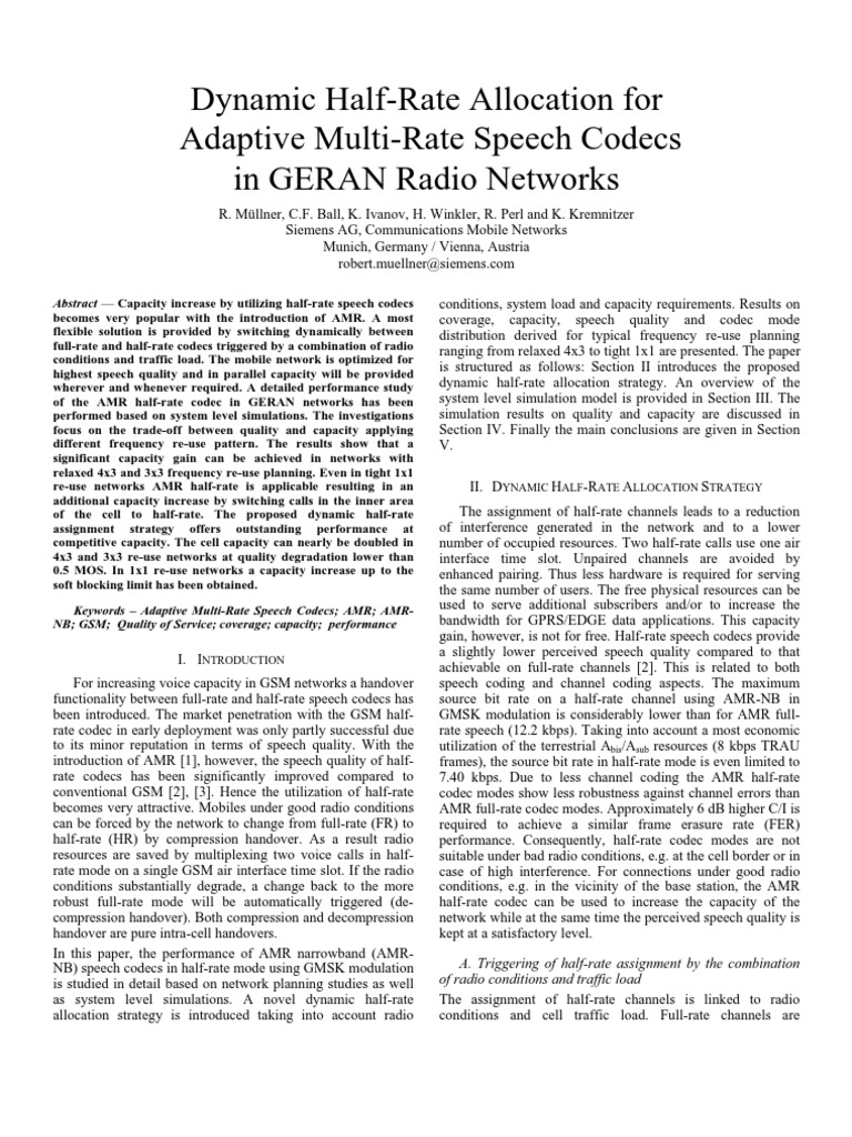 GSM Codecs | PDF