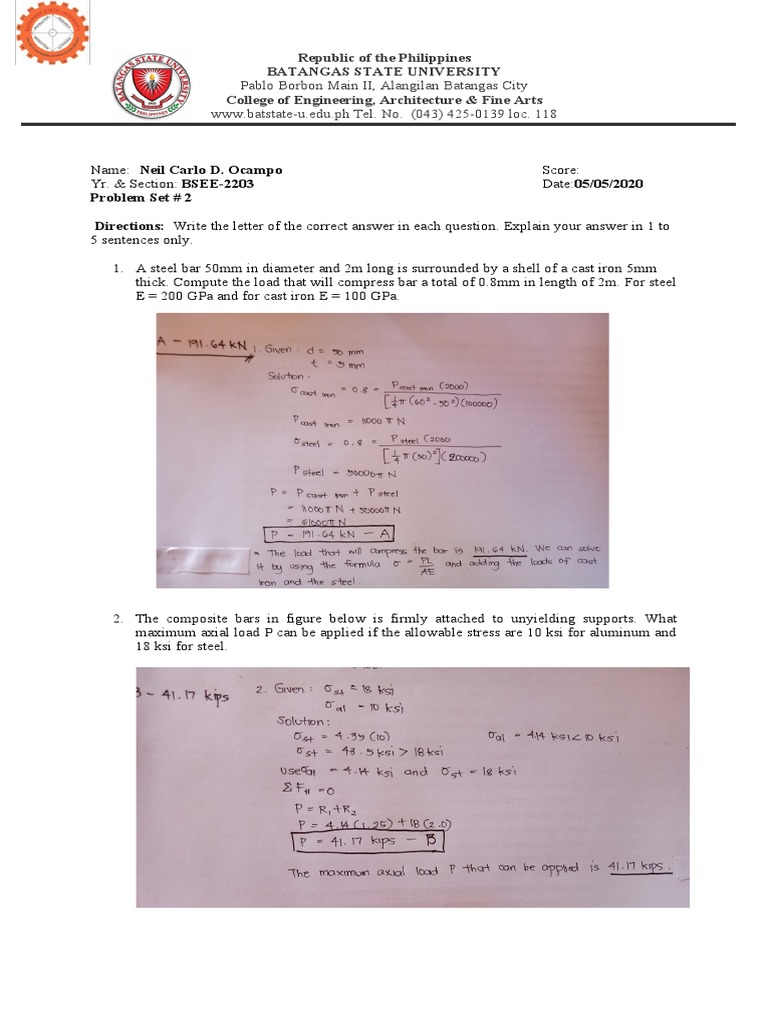 Ocampo, Neil Carlo D. PSET2 | PDF