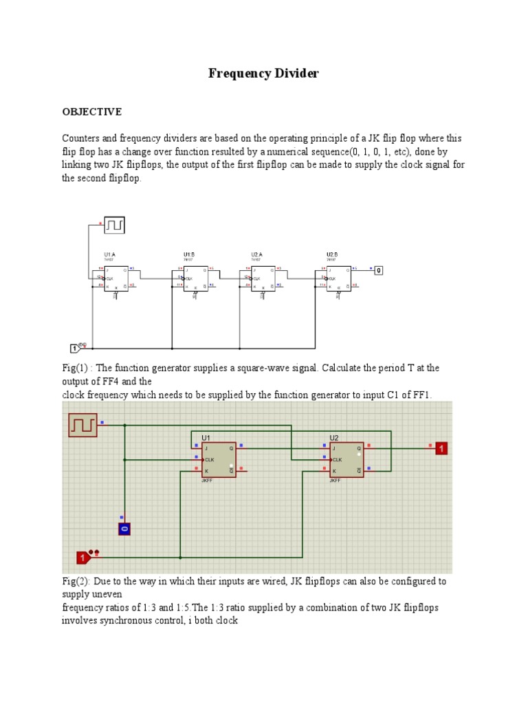 Frequency Divider: Objective | PDF | Electronic Circuits | Electronics