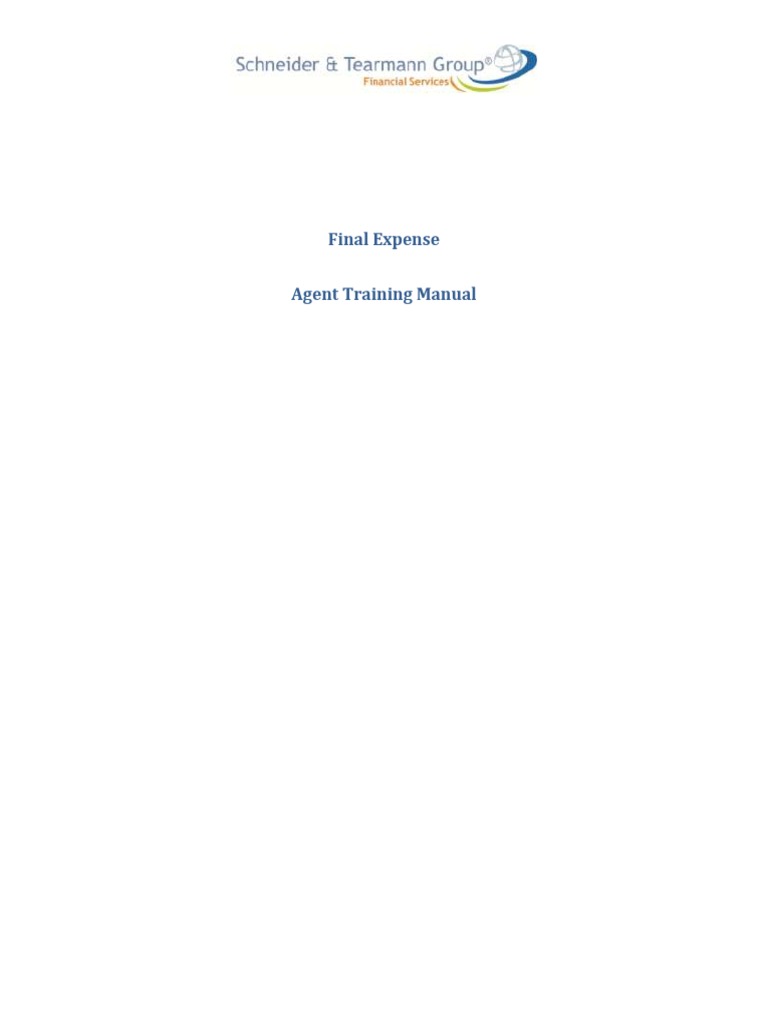 Final Expense Agent Training Manual | PDF | Aarp | Life Insurance