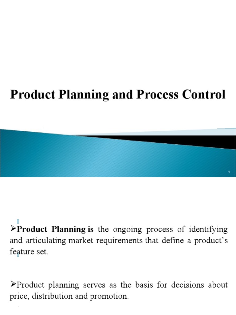 Product Planning and Process Planning | PDF
