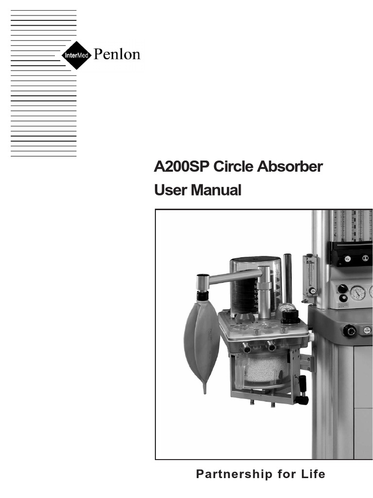 Penlon A-200 SP Circle Absorber - User Manual | PDF | Valve | Breathing