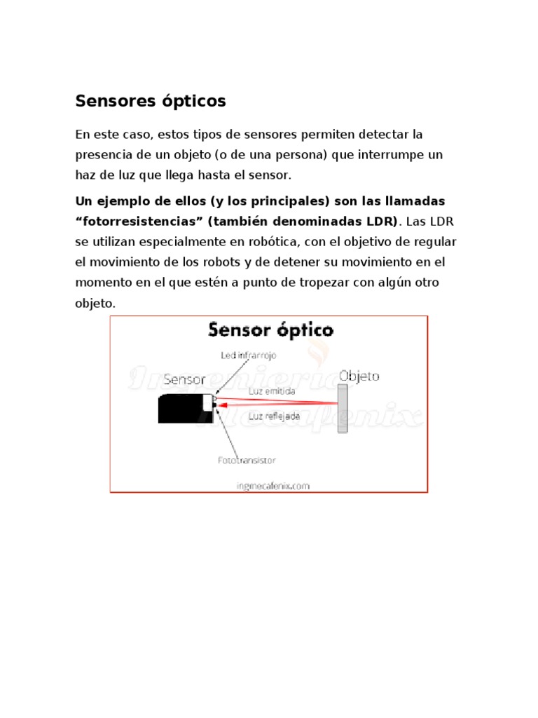 Ejemplos de Sensores Ópticos LDR | PDF