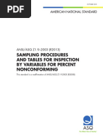 Zero-Based Acceptance Sampling Plan: Acceptable Quality Level (AQL) | PDF