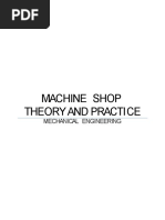 Machine Shop Practice | PDF | Machining | Drilling