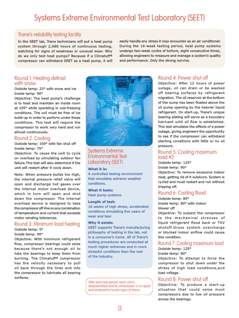 Systems Extreme Enviromental Test - SEET | PDF | Heating, Ventilating ...