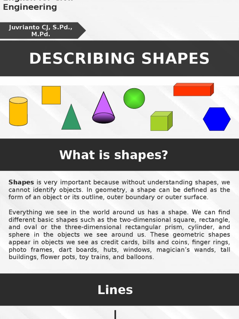 DESCRIBING SHAPES - English For Civil en | PDF | Shape | Rectangle