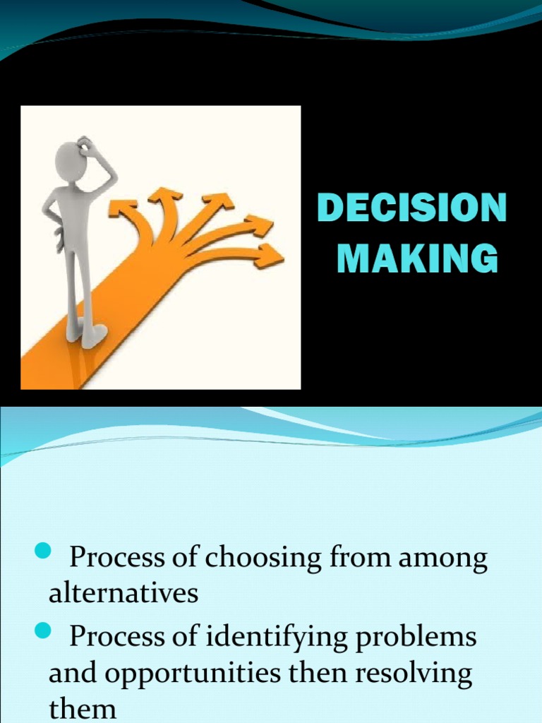 Types of Decision Making in Management | PDF | Decision Making | Risk