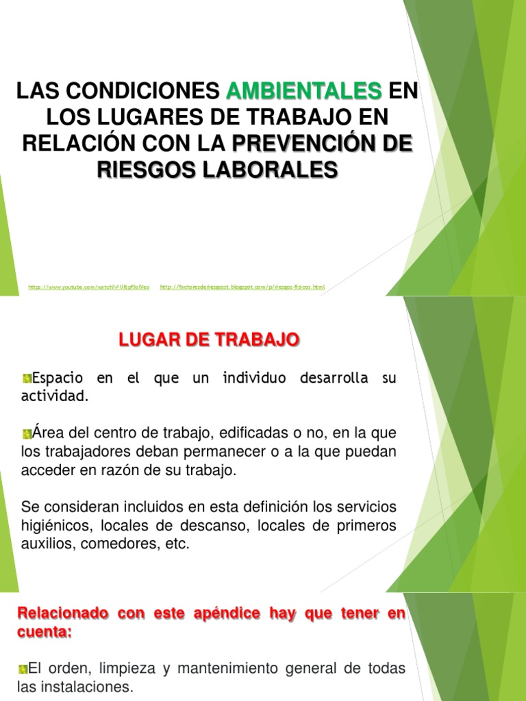 Clase # 7 Condiciones Ambientales en Los Lugares de Trabajo | PDF ...