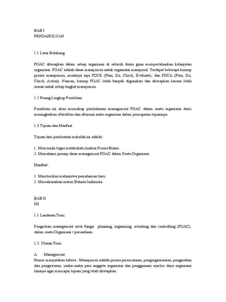 Makalah Piam (Poac) | PDF