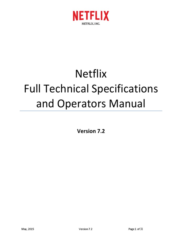 Netflix Full Technical Specifications PDF | PDF | Multimedia | Media ...