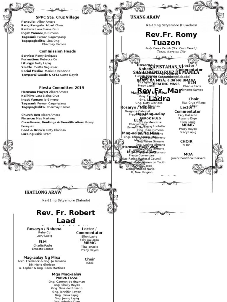 Fiesta Programa 2019 | PDF