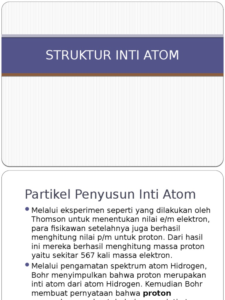 Struktur Inti Atom | PDF