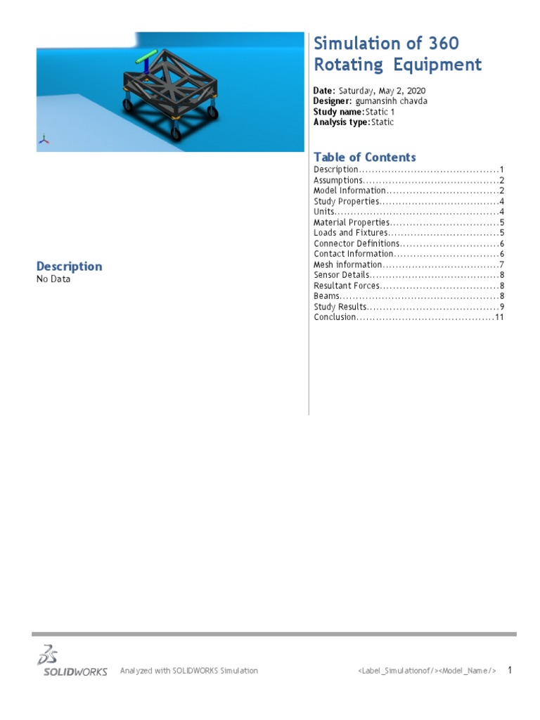 Simulation of 360 Rotating Equipment | PDF | Density | Strength Of ...