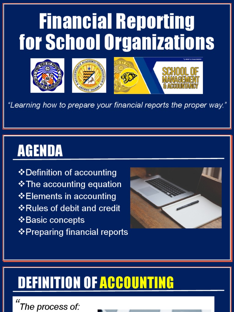 Financial Reporting For School Organizations: "Learning How To Prepare ...